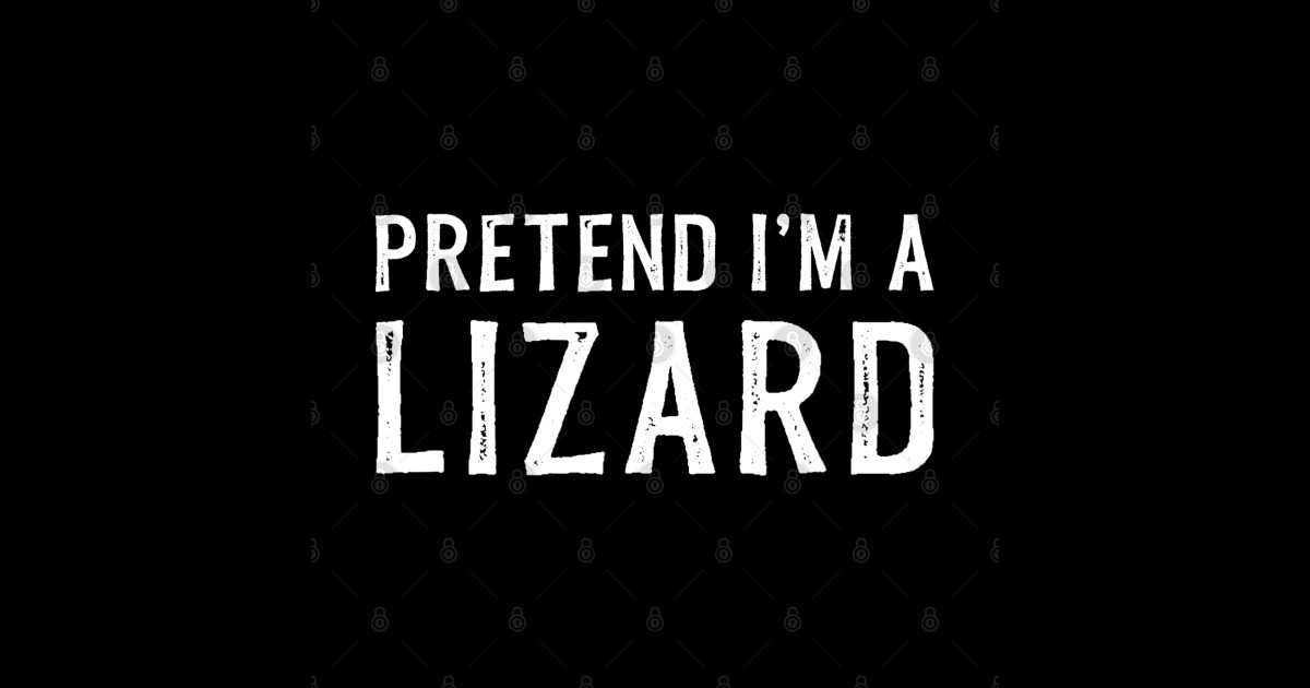 Pretend I'm A Lizard Lazy Halloween Costume - Lizard Lover - Sticker ...