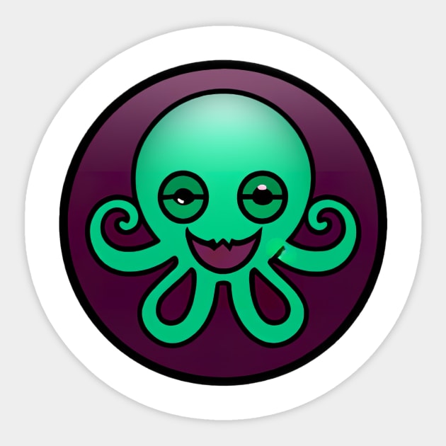 cthulhu smiley face - Cthulhu - Sticker | TeePublic