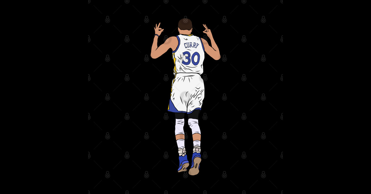 Steph Curry 3 Point Celebration - Steph Curry - Sticker | TeePublic