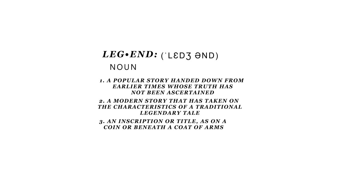Legend Definition Essential White Edition - Legend Definition - T-Shirt ...