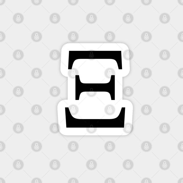Xi Greek Letter - Black - Sticker | TeePublic