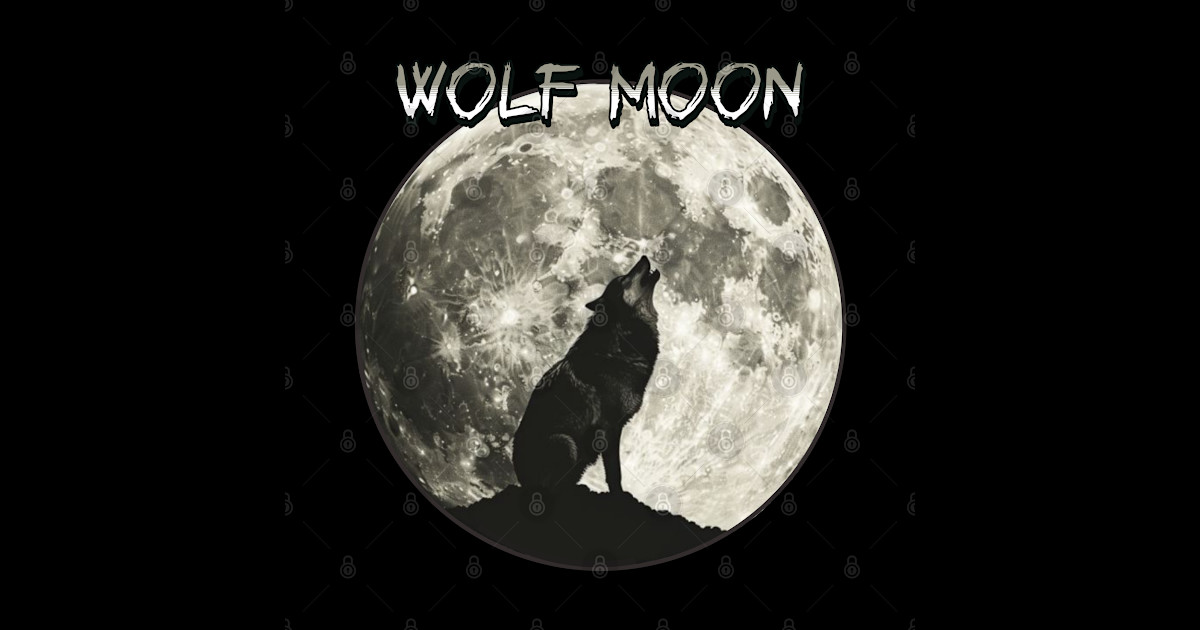 Wolf moon - Wolf Moon - Sticker | TeePublic