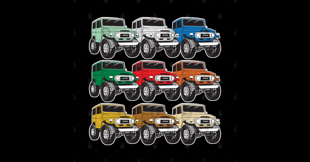 A Rainbow of Awesomeness (Stacked FJ40s) - Toyota Landcruiser Fj40 ...