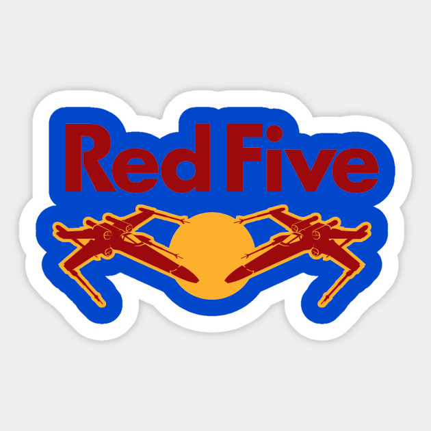 Red Five - X Wing - Sticker | TeePublic