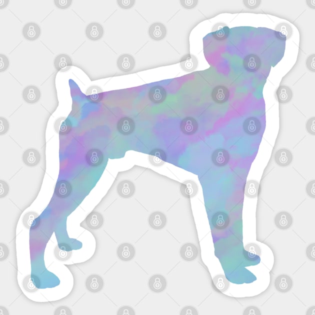 Rainbow Pastel Boxer - Boxer - Sticker | TeePublic