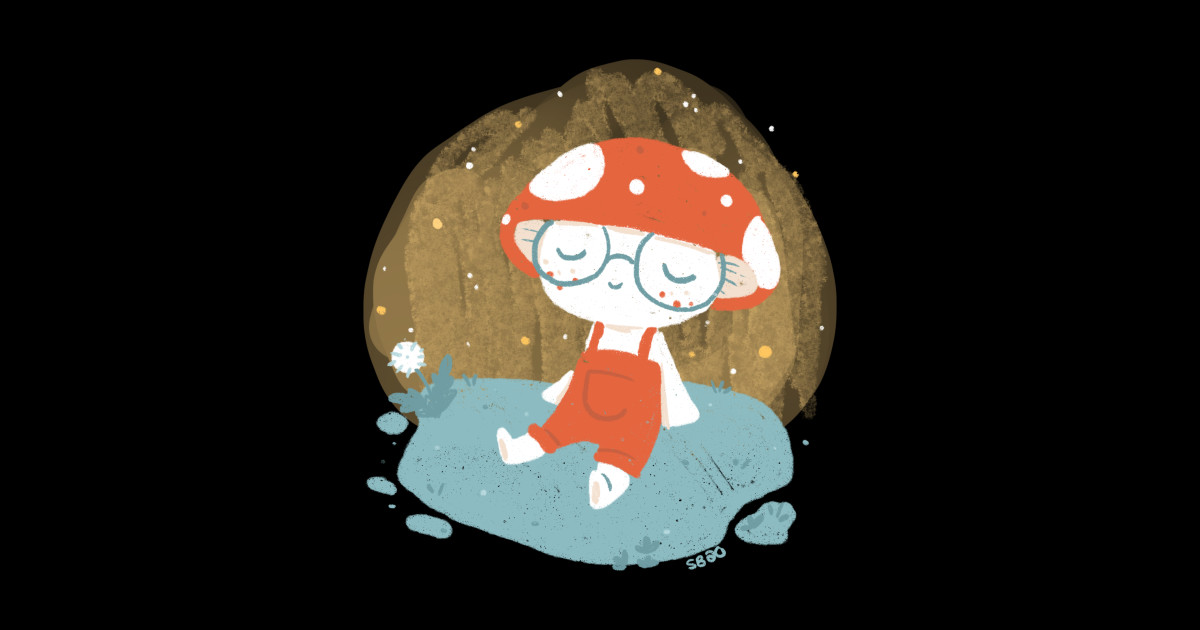Mushroom Kid - Mushroom - Sticker | TeePublic