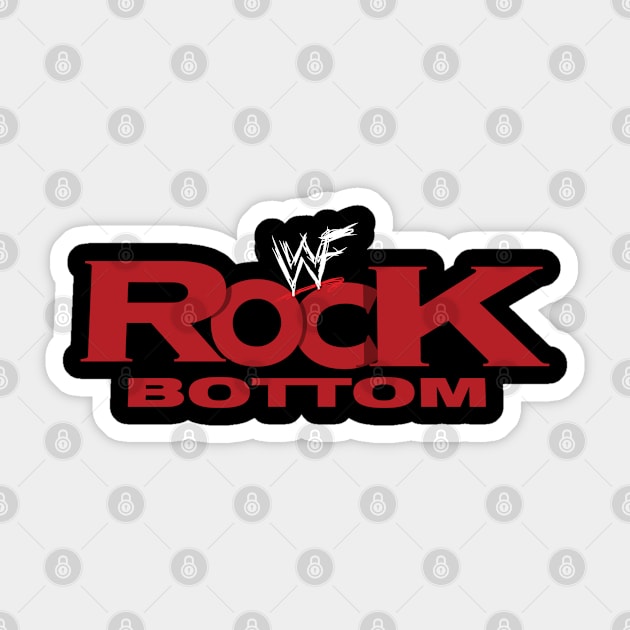 WWF Rock Bottom 1998 - Wwf Attitude - Sticker | TeePublic