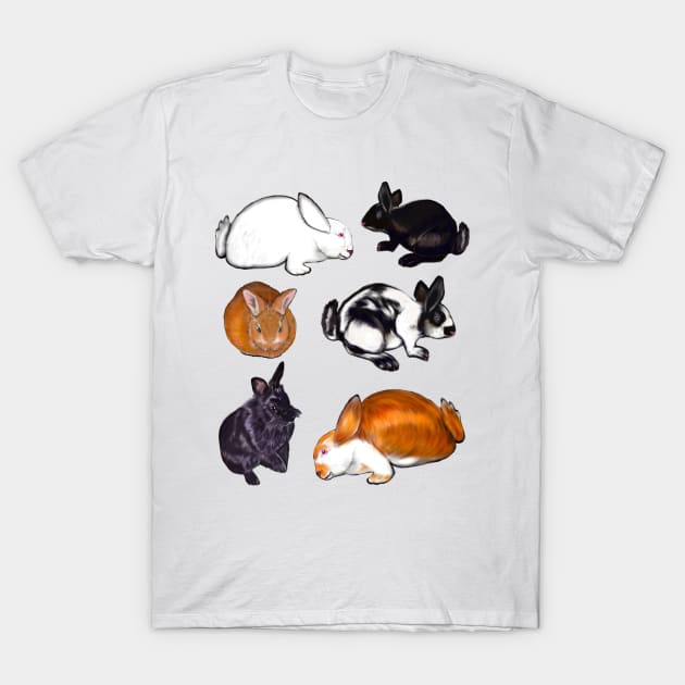 Rabbits bunny rabbit cute ginger black and white bunny rabbit pattern ...