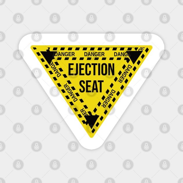 Ejection Seat Danger Triangle Military Warning Fighter Jet Aircraft ...