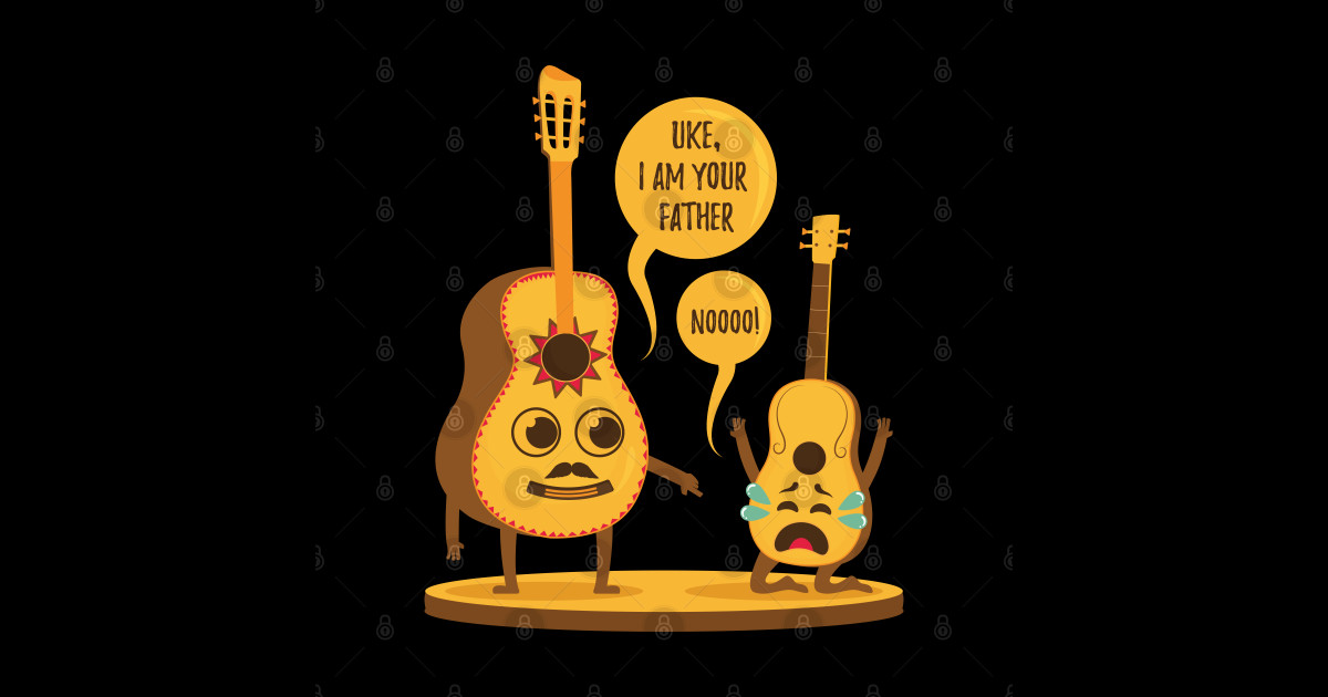 Uke I Am Your Father Ukulele Guitar - Uke I Am Your Father - Sticker ...