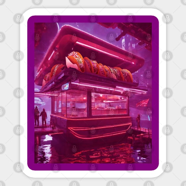 cyberpunk taco shop in Space with anime style - Cyberpunk Artwork ...