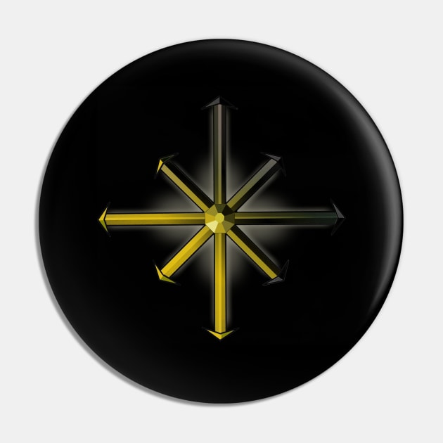 Chaos Star - Chaos - Pin | TeePublic