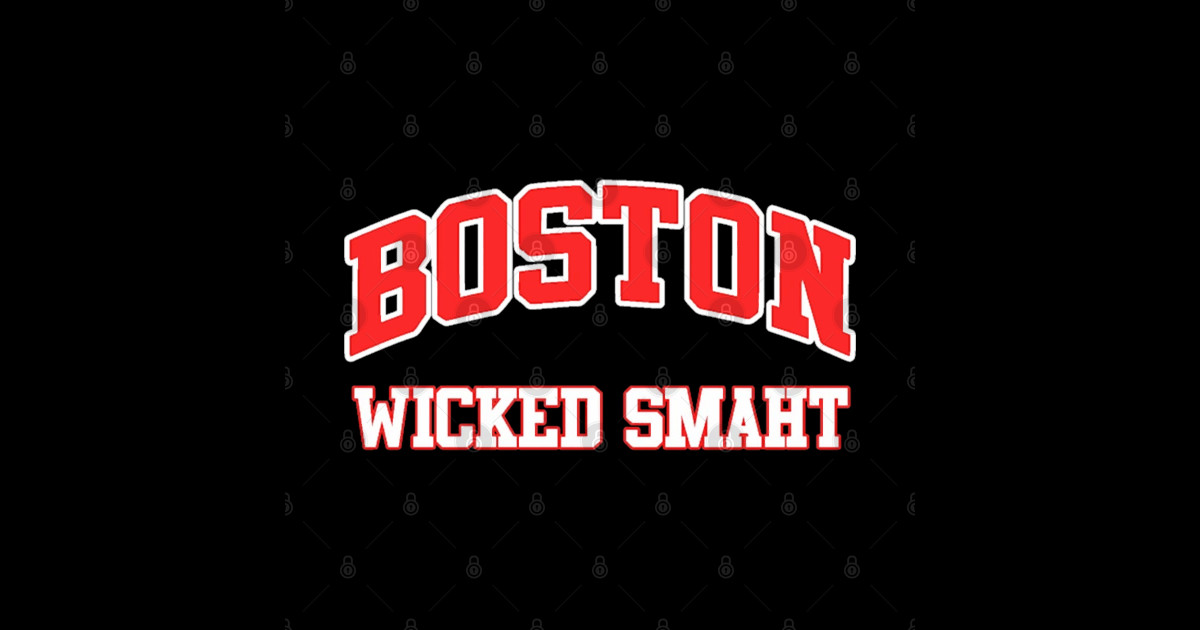 Boston Wicked Smaht - Bowie State University - Sticker | TeePublic