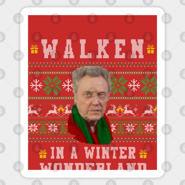 Walken In A Winter Wonderland - Christopher Walken - Sticker | TeePublic