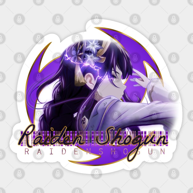 Raiden Shogun - Genshin Impact - Egg - Sticker | TeePublic