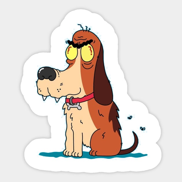 the bad dog - Dog - Sticker | TeePublic