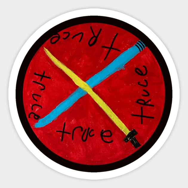 Quinn's design - Truce - Sticker | TeePublic