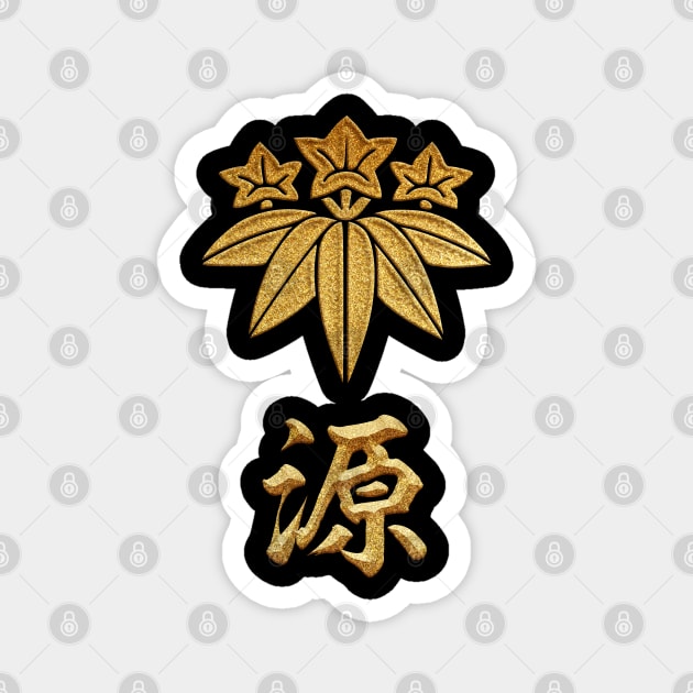 Minamoto Kamon with Minamoto Kanji - Minamoto - Magnet | TeePublic