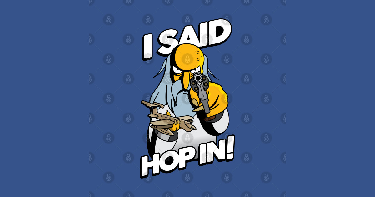 I SAID HOP IN! - Simpsons - Long Sleeve T-Shirt | TeePublic