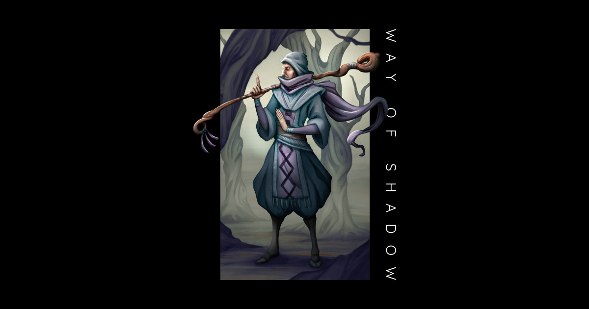 Way of Shadow Monk - Dnd - Sticker | TeePublic