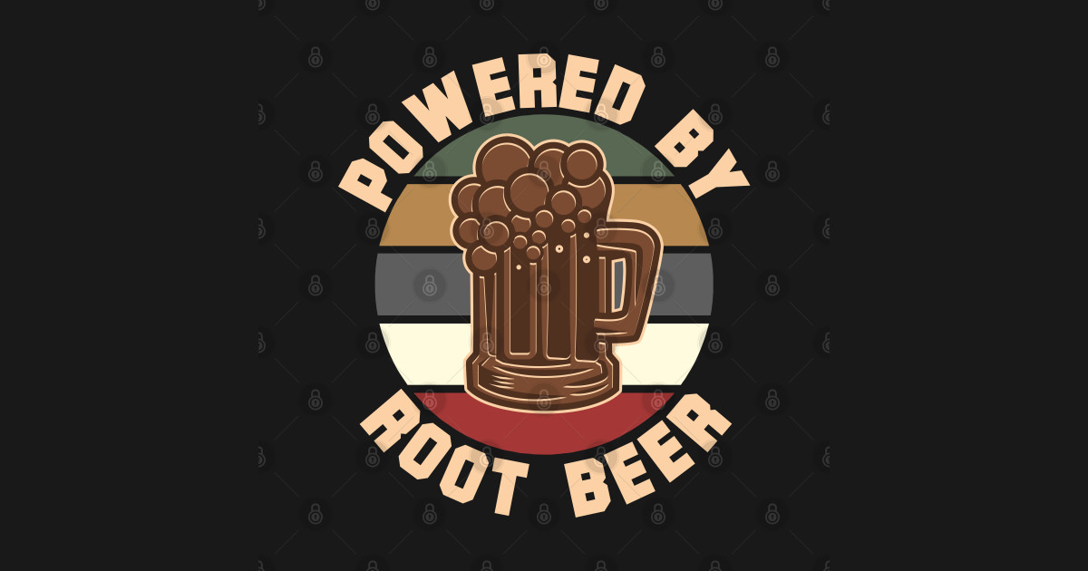 Powered By Root Beer - Root Beer - T-Shirt | TeePublic