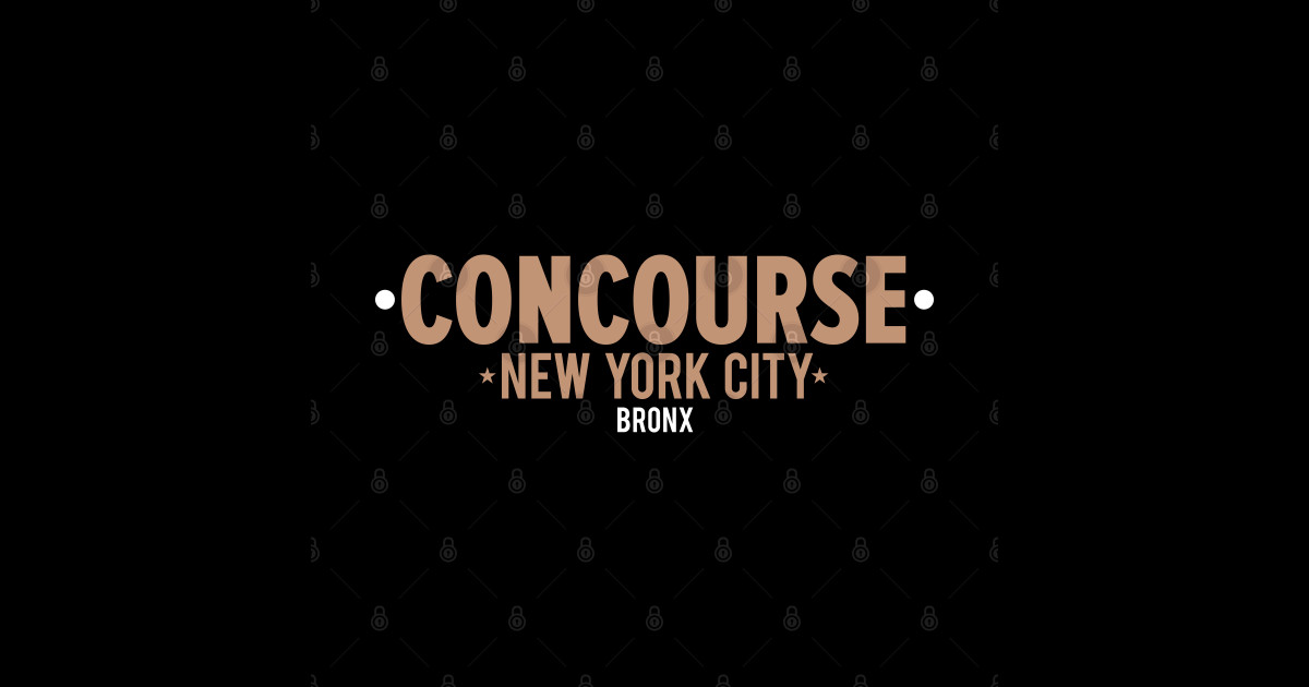 Concourse Bronx Emblem - NY Apparel - Concourse Bronx Logo - Sticker ...