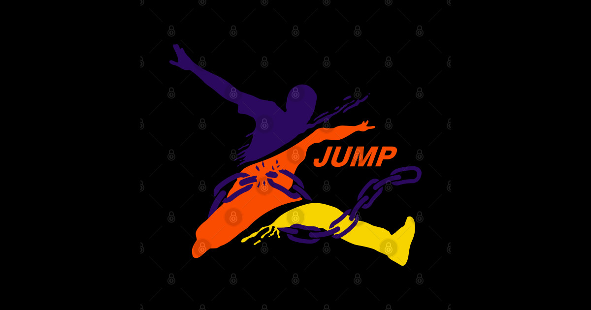 Jump and run - Jumping - Sticker | TeePublic