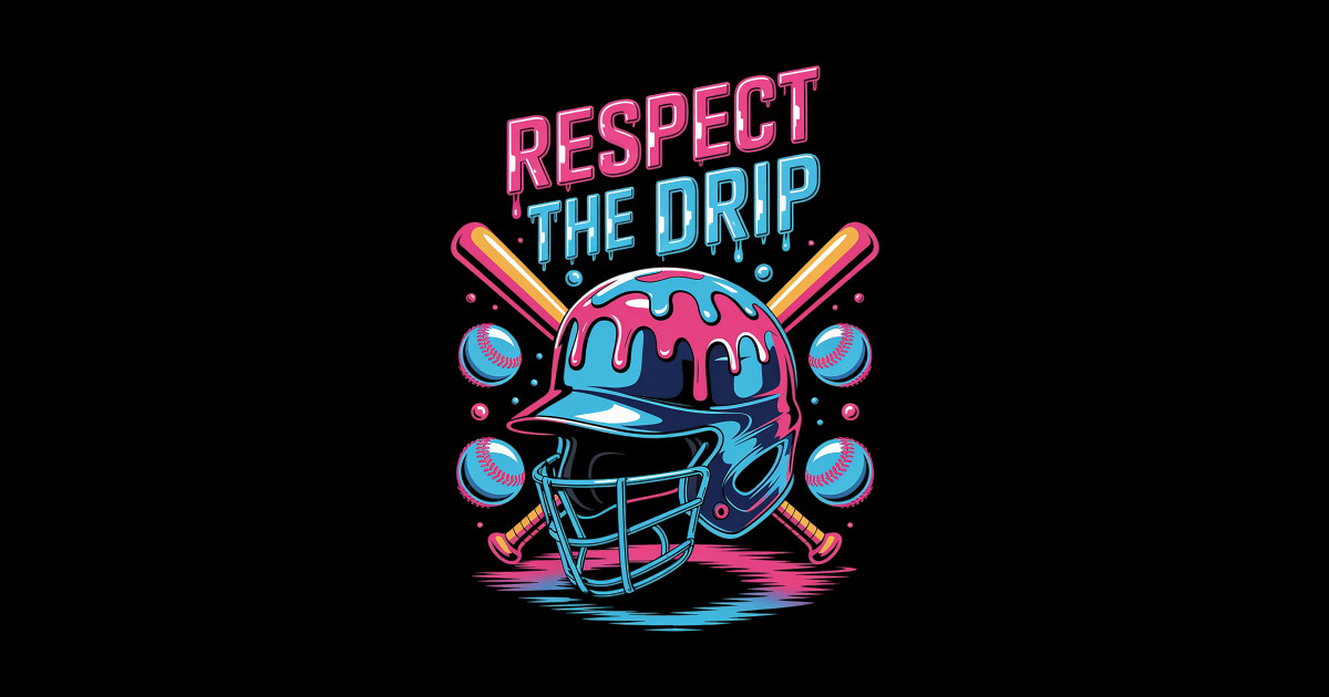 Baseball Drip Boys Ice Cream Drip Youth Respect The Drip - The Drip ...
