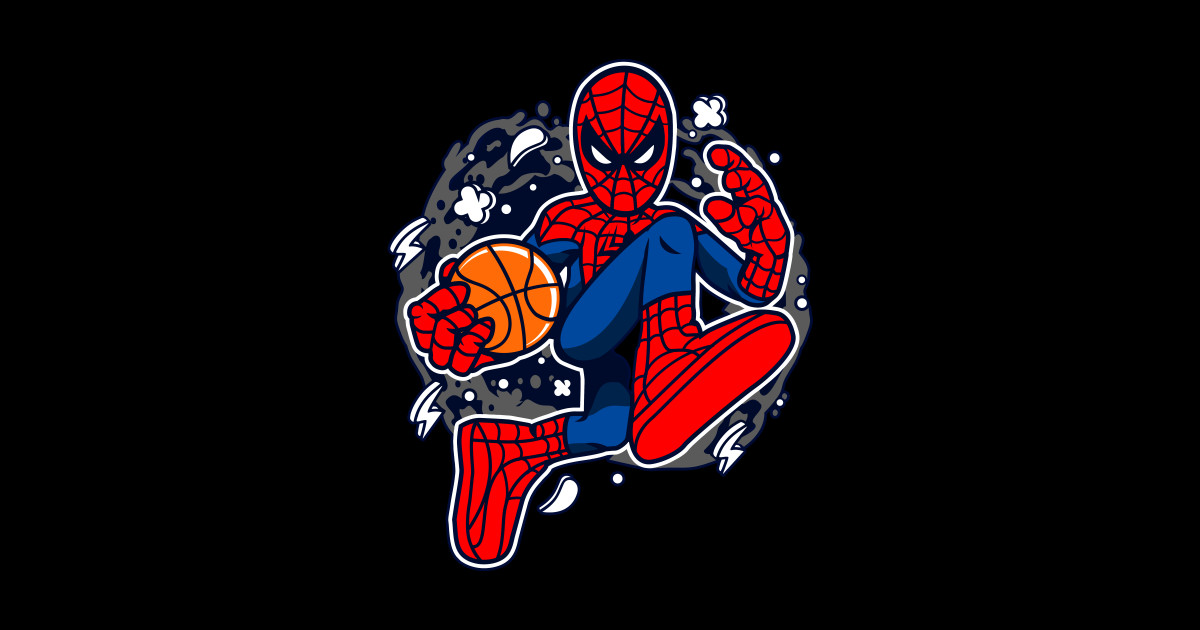 Spider Basketball Chibi Art Style //// The Dunking Hero Tshirt ...