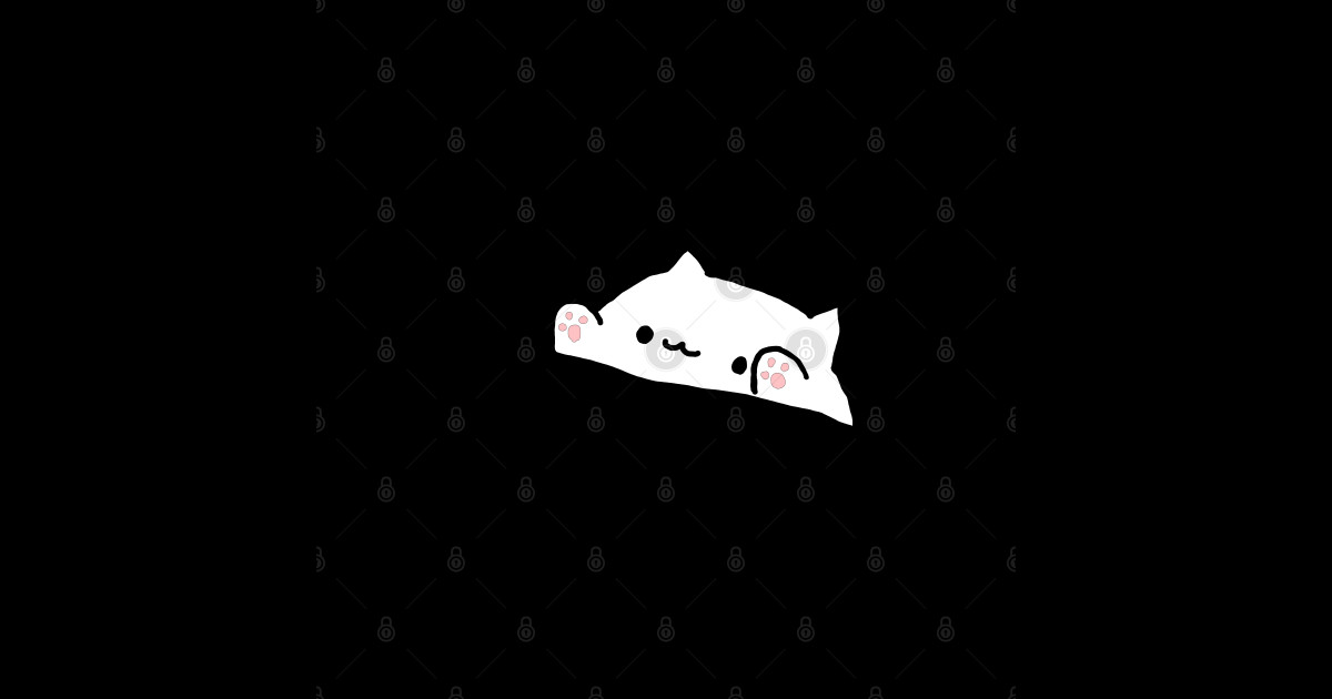 BONGO CAT SAD JAPANESE ANIME AESTHETIC - Bongo Cat - Sticker | TeePublic