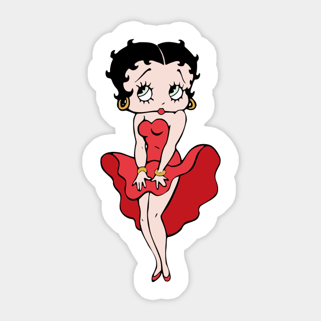 Betty Boop - Betty Boop Lovers - Sticker | TeePublic