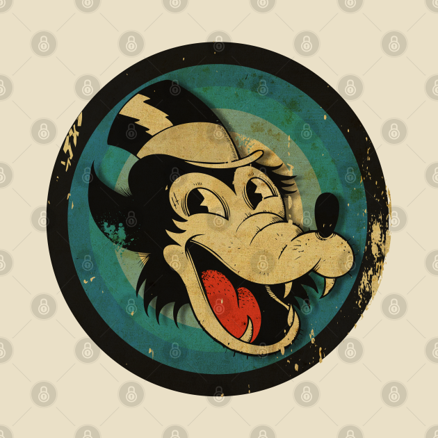 Vintage Cartoon Wolf - Retro Cartoons Lover - T-Shirt | TeePublic