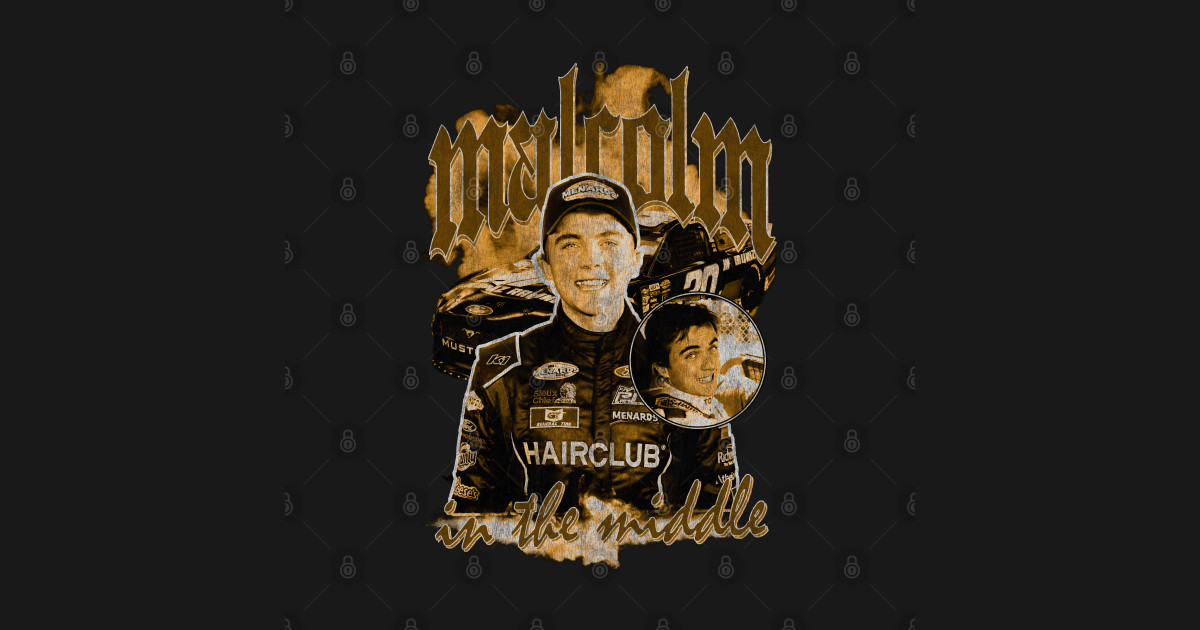 Malcolm's in the Middle of Racing - Race Car Driver - T-Shirt | TeePublic