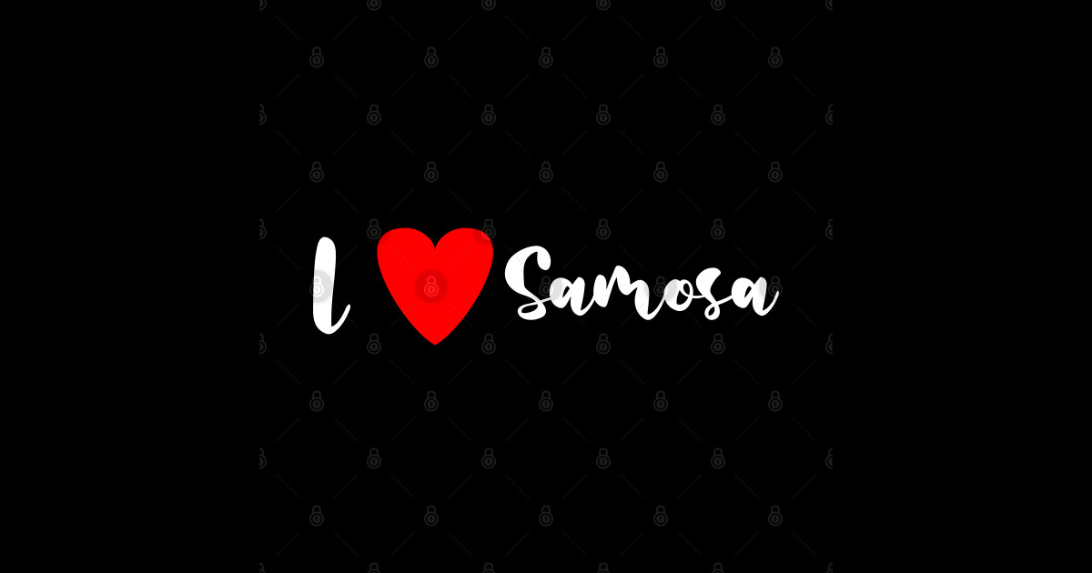 I love Samosa - Samosa - Sticker | TeePublic