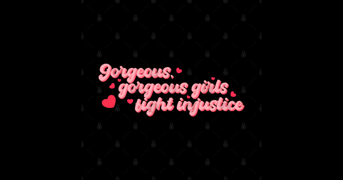 Gorgeous, gorgeous girls fight injustice - Human Rights - Sticker ...