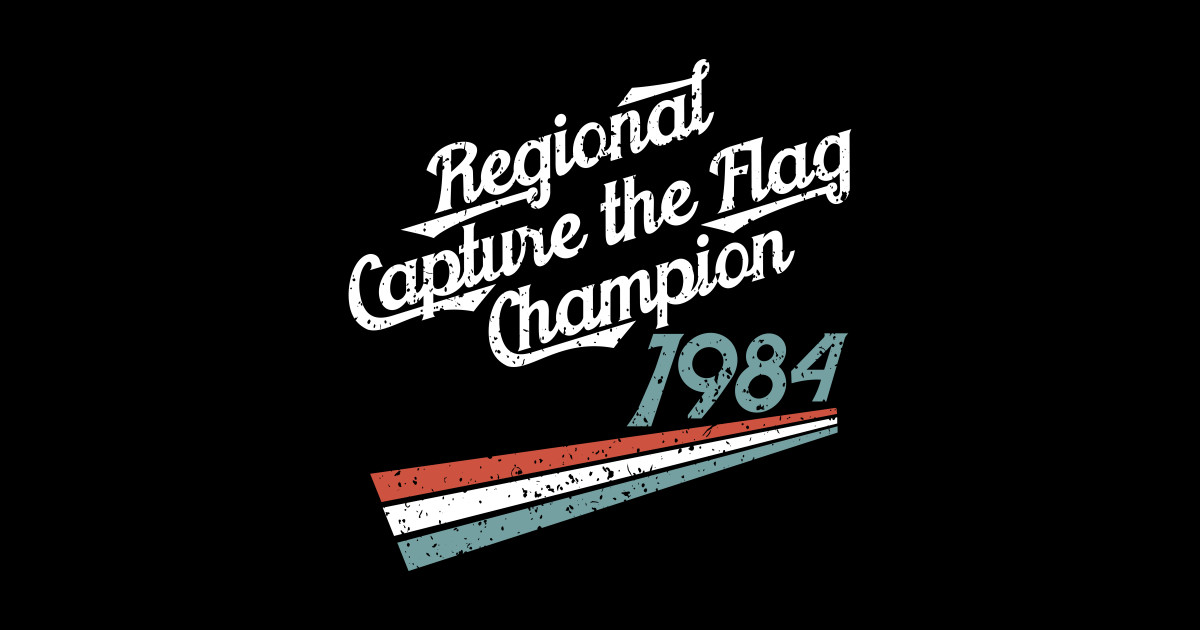 Nostalgia 80s Capture Flag Distressed - Capture The Flag - Sticker ...