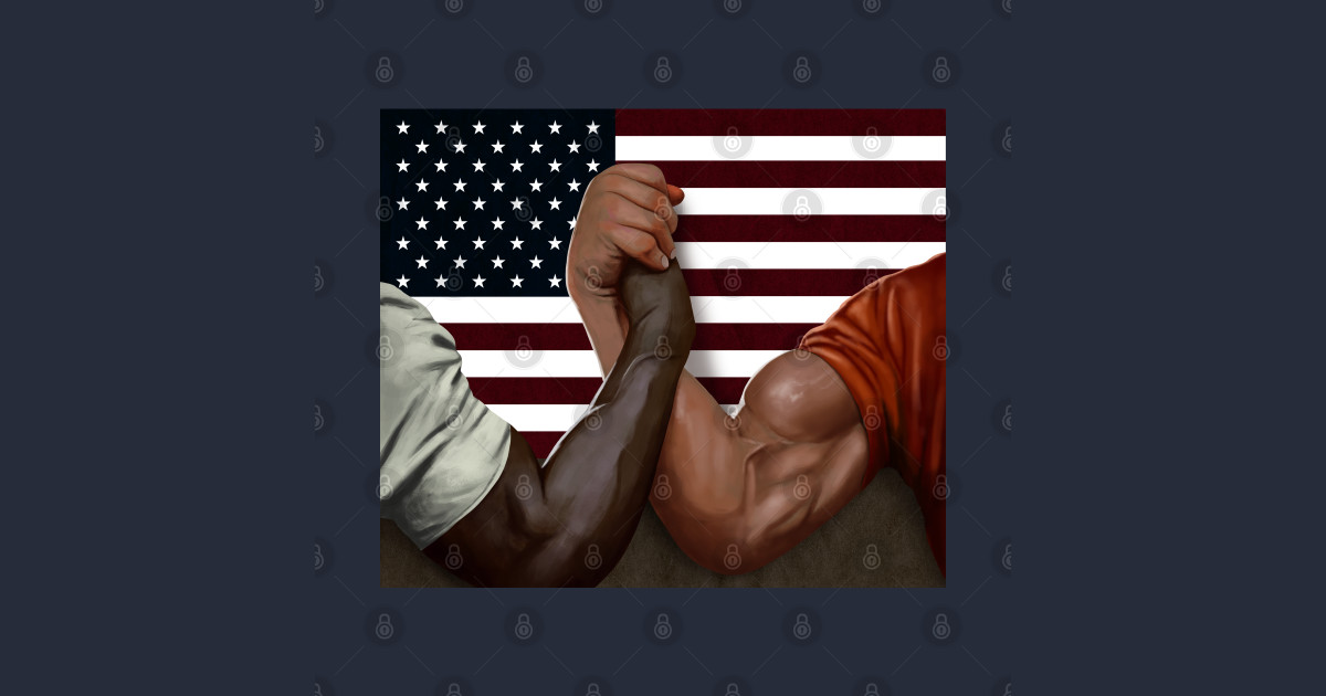 Dutch and Dillon famous Handshake - Arnold Predator - Tapestry | TeePublic