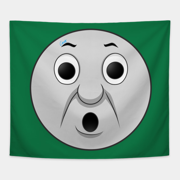 Percy scared face - Thomas And Friends - Tapestry | TeePublic