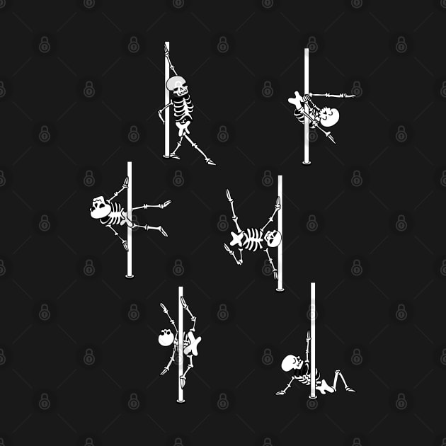 Skeleton Pole Dancing Club - Skeleton - T-Shirt | TeePublic
