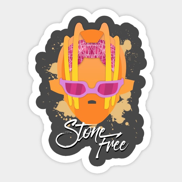 STONE OCEAN | STONE FREE TRANSPARENT - Stone Ocean - Sticker | TeePublic