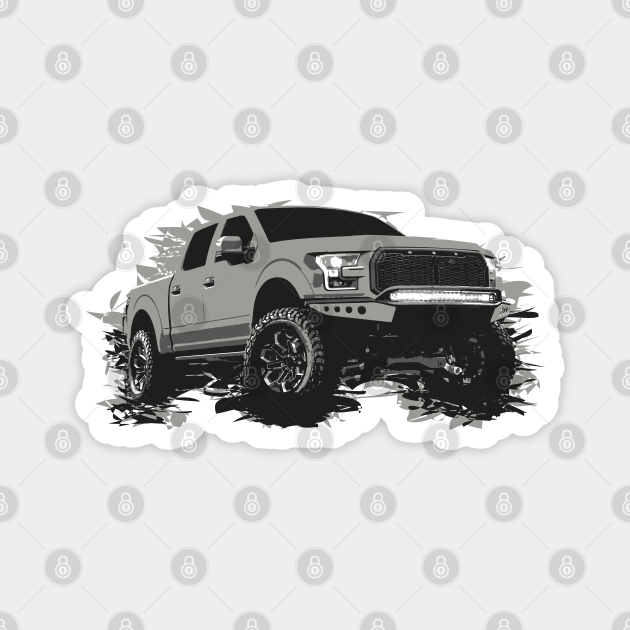 Lifted F150 pickup - Ford Pickup - Magnet | TeePublic