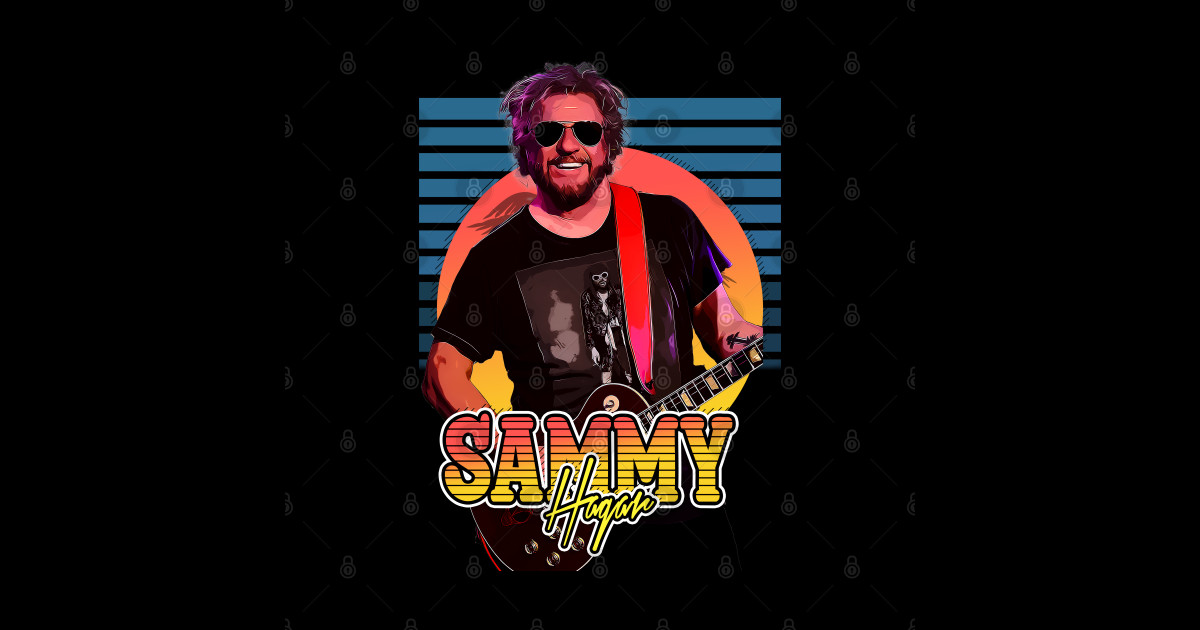 Retro Flyer Style Sammy Hagar Fan Art Design - Sammy Hagar - Posters ...