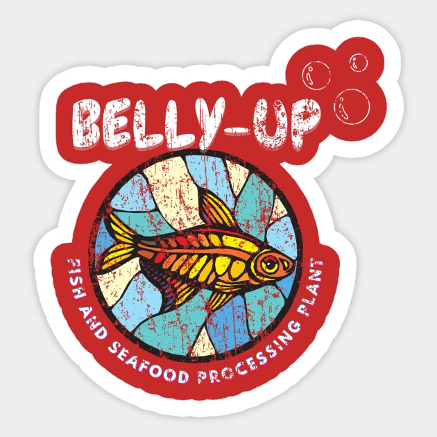 Belly-Up - Fish - Sticker | TeePublic