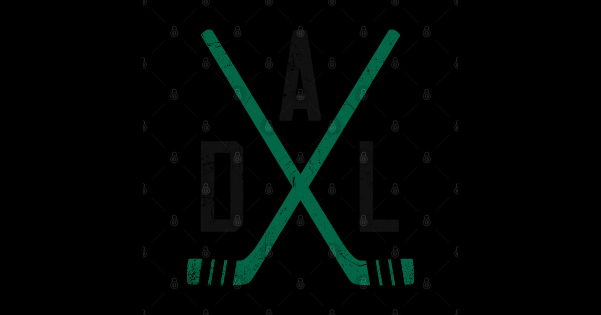 DAL Retro Sticks - White - Dallas - Sticker | TeePublic