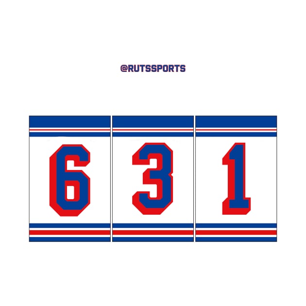 Rep Your Area Code (NYR 631) - Rangers Hockey - Pin | TeePublic