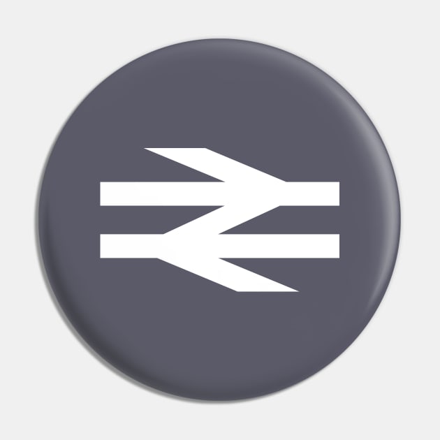 Rail Symbol Logo - Rail Logo - Pin | TeePublic