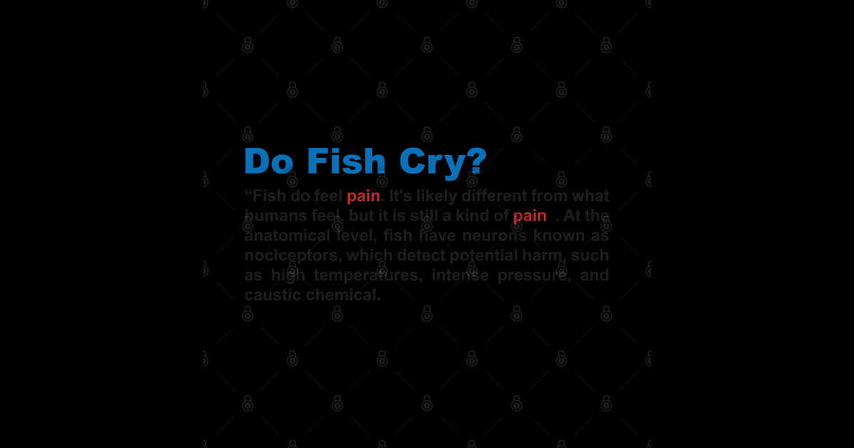 Do Fish Cry? - Fish - Posters and Art Prints | TeePublic