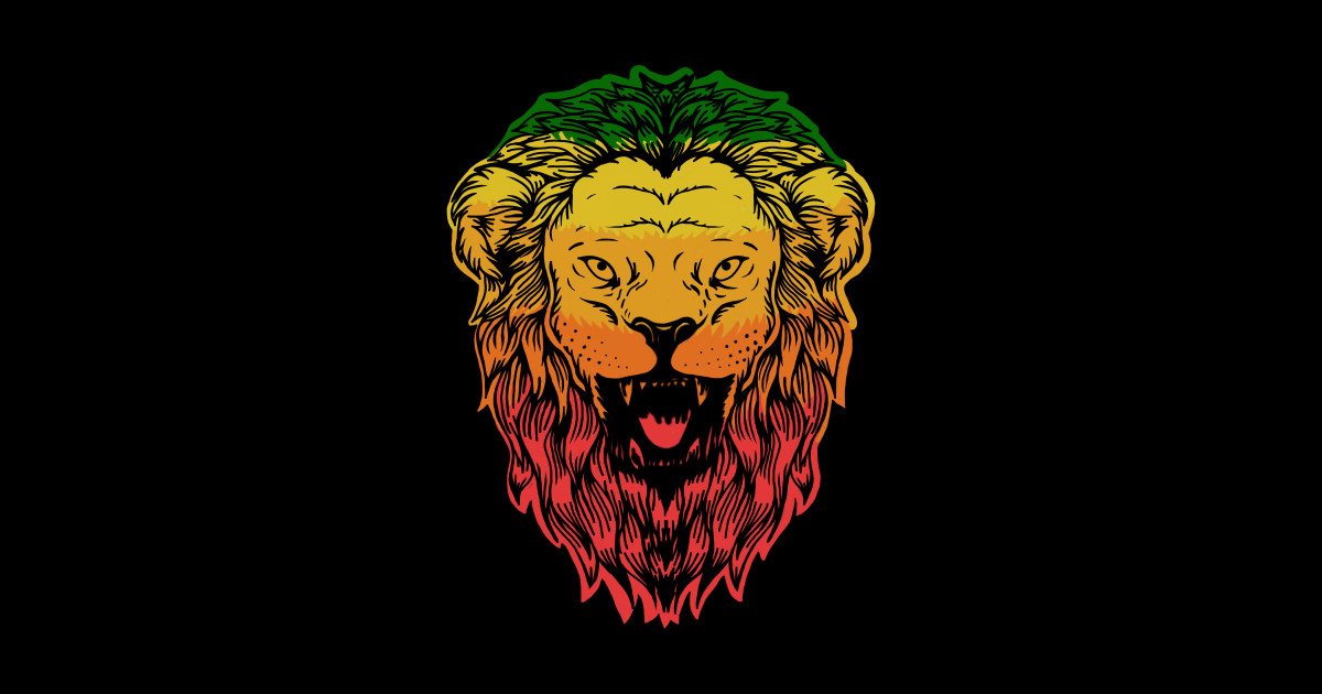Rasta Lion, Rasta Colors, Rastafarian, African - Rasta Lion - Magnet ...