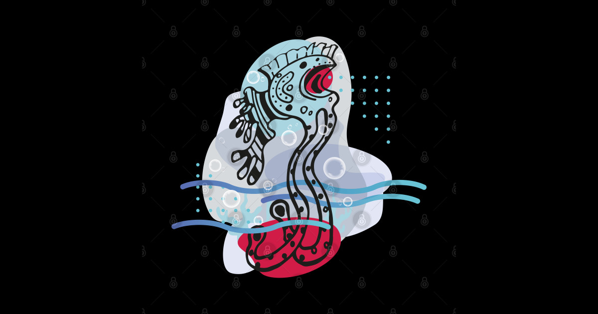 All Those Monsters - Octofish - Fish - Sticker | TeePublic