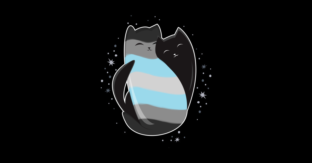 Demiboy Cat LGBT Pride Flag - Demiboy - Magnet | TeePublic